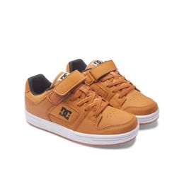 Sneaker DC Shoes "Manteca 4 V", Jungen, Gr. 4(35), beige (wheat, schwarz), Obermaterial:51% Leder, 49% Synthetikmaterial;, Schuhe Sneaker