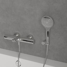 Villeroy & Boch Villeroy und Boch Verve Showers Handbrause TVS10900100061 &Oslash; 110mm, 3 Strahlarten, mit R&uuml;ckflussschutz, Wandmontage, chrom