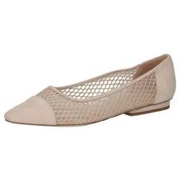 Ballerina Peter Kaiser "Peter Kaiser Ballerinas Leder/Textil", Damen, Gr. 35,5, sand, Leder, Textil, Schuhe Ballerina