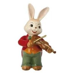 Osterhase Goebel "kleiner Violinist", bunt, B:4cm H:8cm T:4,5cm, Steingut, Dekofiguren