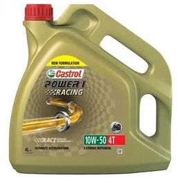 Castrol POWER1 Racing 4T 10W-50 (4L) 15048E Motor&ouml;l f&uuml;r YAMAHA MOTORCYCLES MOTO GUZZI MC HONDA TRIUMPH KAWASAKI DUCATI KTM SUZUKI MBK MZ HYOSUNG BMW B