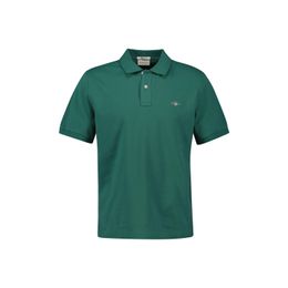 Poloshirt Gant "Poloshirt Regular Shield Pique Polo 1er Pack", Herren, Gr. 5XL, gr&uuml;n (gr&uuml;n (woody)), Obermaterial: 100% Baumwolle CO., Shirts Poloshirt