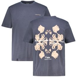 Jack & Jones Herren Gro&szlig;e Gr&ouml;&szlig;en | Jack&Jones T-Shirt aus Biobaumwolle Farbe grau Gr&ouml;&szlig;e: 4XL