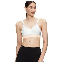 Sport-BH TRIACTION BY Triumph "Triaction Hybrid Lite P EX", Damen, Gr. 85, Cup D, wei&szlig;, Single Jersey, Obermaterial: 46% Polyamid, 36% Polyester, 18% Elasthan (LYCRA), BHs Sport-BH, atmungsaktiv und extremer Halt