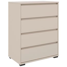 CARRYHOME Kommode, Kaschmir, Holzwerkstoff, 4 Schublade(n) Schubladen, 80x103x48 cm, Wohnzimmer, Kommoden & Sideboards, Kommoden