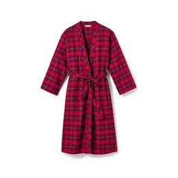 Tchibo - Flanell-Morgenmantel - Damen - Gr. M - dunkelblau/kariert