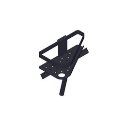 Giese Newport Duschkorb 30824-14 Halter f&uuml;r Rasierer,Haken und Wischer, Eckmodell, schwarz matt