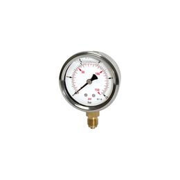 Riegler Glyzerinmano &raquo;pressure line&laquo;, G 1/2 u., 0-16,0 bar/230 psi, &Atilde;&tilde;100 (728-CDE)
