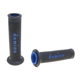 Griffe Satz Domino A010 On-Road schwarz / blau mit offenen Enden