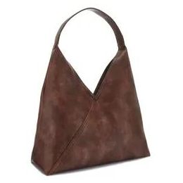 Shopper Vivance "Schultertasche", Damen, Gr. B/H/T: 36cm x 36cm x 14cm, braun, Lederimitat, unifarben, Taschen Shopper, Handtasche, Henkeltasche, Einkaufstasche, Hobobag VEGAN