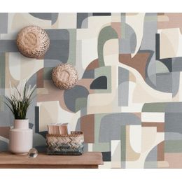 Vliestapete Erismann "Vliestapete FRAGMENT", braun, B:0,53m H:0,09m L:10,05m, Vlies, Tapeten, Phthalate frei