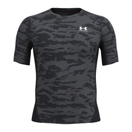 Under Armour T-Shirt Heat Gear Black/Castlerock/White (Gr&ouml;&szlig;e: L)