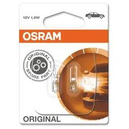 Osram Original 12V 1,2W Glassockel Doppelblister 2721-2BL Gl&uuml;hlampe, Leseleuchte,Gl&uuml;hlampe, Instrumentenbeleuchtung,Gl&uuml;hlampe, Handschuhfachleuchte,Gl