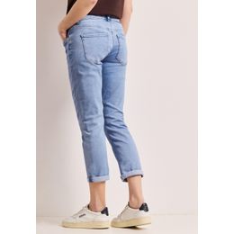 Comfort-fit-Jeans Street One, Herren, Gr. 25, L&auml;nge 26, light blau random wash, Jeans, 85% Baumwolle, 9% Polyester, 4% Elastomultiester, 2% Elasthan, unifarben, normal, Jeans, im Denim-Style