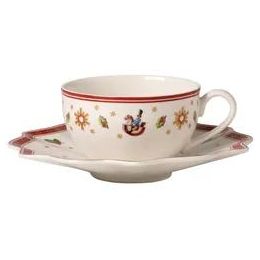 Villeroy & Boch Tasse VILLEROY & BOCH "Kaffeetasse mit Untertasse Toy's Delight 170 ml bunt", bunt, B:17,5cm H:9,1cm &Oslash;:17,5cm, Porzellan, Trinkgef&auml;&szlig;e, Tasse, Handw&auml;sche wird empfohlen, Mikrowellengeeignet