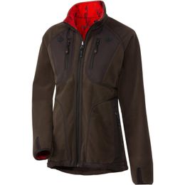 Parforce Damen Membran-Wendefleecejacke SphereX Oliv/Rot Camo (Gr&ouml;&szlig;e: XL)