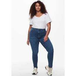 Only sheego Gro&szlig;e Gr&ouml;&szlig;en High-waist-Jeans, blue-used, Gr&ouml;&szlig;e 46 - Damen