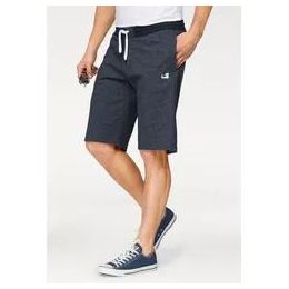 Sweatshorts OCEAN SPORTSWEAR "Athleisure Sweat Shorts - Relax Fit", Herren, Gr. XL (56/58), N-Gr, blau (jeansblau), Sweatware, Obermaterial: 60% Baumwolle, 40% Polyester, bequem kurz, Hosen Sweatshorts, Elastischer Hosenbund mit Kordelzug