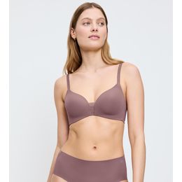 B&uuml;gelloser BH Triumph "Flex Smart P EX", Damen, Gr. 1, N-Gr, rosa (rose braun), Microtouch, Obermaterial: 46% Polyester, 35% Polyamid, 19% Elasthan, BHs B&uuml;gelloser BH, leicht und anschmiegsam
