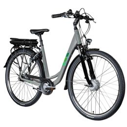 Z&uuml;ndapp Z&uuml;ndapp Z502 E Bike Damen 28 Zoll Pedelec 155-180 cm Elektrofahrrad grau/gr&uuml;n 50 cm