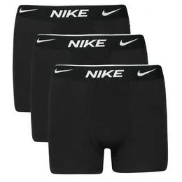Boxershorts Nike SPORTSWEAR "EVERYDAY COTTON 3PK BOXER BRIEF f&uuml;r Kinder", Jungen, Gr. S (128/134), 3 Stk., schwarz (schwarz, schwarz, schwarz), Single Jersey, Obermaterial: 95% Baumwolle, 5% Elasthan, Unterhosen, dreierpack, aus Baumwolle und Elasthan, strapazierf&auml;hig