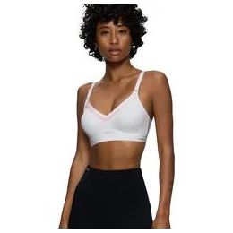 Sport-BH TRIACTION BY Triumph "Triaction Free Motion N EX", Damen, Gr. 95, Cup D, wei&szlig;, Single Jersey, Obermaterial: 50% Polyester, 32% Polyamid, 18% Elasthan (LYCRA), BHs Sport-BH, atmungsaktiv und hoher Halt