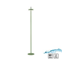 JUST LIGHT Stehlampe "AMAG", gr&uuml;n, 1, &Oslash; 18cm H: 125,2cm, 1 Stk., Leuchten, Akkuleuchte, Stehlampe