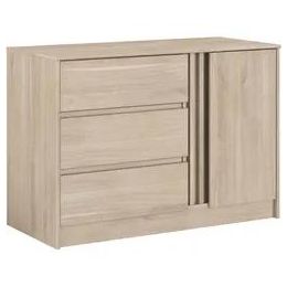 Kombikommode Parisot "Parisot, Escale 5", braun (japanische eiche nachbildung), B:110cm H:77cm T:50cm, Holzwerkstoff, Sideboards, Kombikommode
