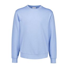Sweatshirt LINDBERGH "Sweatshirt Relaxed Fit", Herren, Gr. L, lt blau, Obermaterial: 60% Baumwolle, 40% Polyester, l&auml;ssig geschnitten, Sweatshirts Sweatshirt
