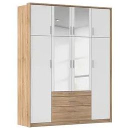 Kleiderschrank Rauch "Schrank Dreht&uuml;renschrank Garderobe Ankleide Schlafzimmer HILDESHEIM", wei&szlig; (eiche sonoma, alpinwei&szlig;), B:185cm H:231cm T:58cm, Holzwerkstoff, Schr&auml;nke, Kleiderschrank Dreht&uuml;renschrank, oberste Schublade mit praktischer Facheinteilung MADE IN GERMANY
