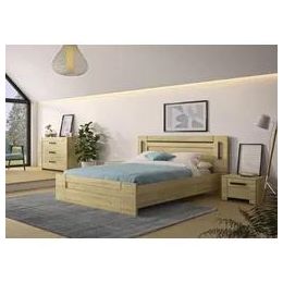 Schlafzimmer-Set GAMI "Sofia", gold (eiche goldfarben), B/H: 180cm x 200cm, Schlafzimmerm&ouml;bel-Sets