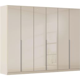 Dreht&uuml;renschrank OTTO HOME "Kleiderschrank Kleiderschr&auml;nke Schrank Garderobe AGORDO mit Glasfront", beige (beige, glas beige (champagner)), B:271cm H:229cm T:54cm, Holzwerkstoff, Schr&auml;nke, Dreht&uuml;renschrank, durchdachte Innenausstattung, in 8 Breiten und 2 H&ouml;hen MADE IN GERMANY