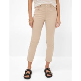 Brax Damen Five-Pocket-Hose Style MARY S ALMOND, Beige, Gr. 44L