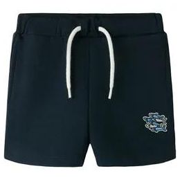 Sweatshorts name it "NMMFRESNO NREG SWE SHORTS UNB BOX PB", M&auml;dchen, Gr. 122, N-Gr, salute, Sweatware, Obermaterial: 60% Baumwolle, 40% Polyester, bedruckt, unifarben, normal kurz, Hosen Sweatshorts