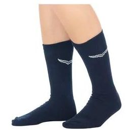Socken TRIGEMA "TRIGEMA Sportsocken im Doppelpack", Jungen, Gr. 43-46, blau (navy), Baumwollmischung, Socken Socken