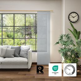 Neutex for you! Schiebegardine NEUTEX FOR YOU "Alora Eco" Gr. 1, silber (silberfarben), B:60cm H:245cm, Baumwolle, Polyester, Gardinen