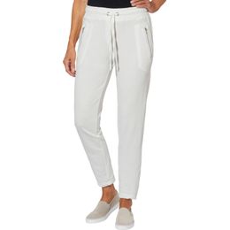 Damen Sweathose mit Tunnelzug und Bindeband ecru, Gr&ouml;&szlig;e 25