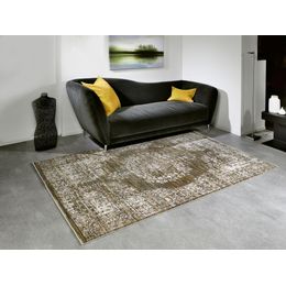 Teppich "Bella" Gr. 2, gr&uuml;n, B:68cm H:8mm L:140cm, Kunstfaser, Gallery M BRANDED BY MUSTERRING, Teppiche, Teppich, Kurzflor, Wohnzimmer, Vintage