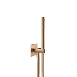 Herzbach Design iX PVD Wannenset 21.914400.2.39 Copper Steel, integriertem Brauseanschlussbogen, Brauseschlauch 1.250mm