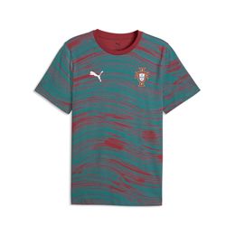 T-Shirt Puma "Portugal ftblCulture T-Shirt mit Print Herren", Damen, Gr. L, club rot gr&uuml;n lagoon, Obermaterial: 100% Baumwolle. Rippe: 75% Baumwolle, 25% Polyester, clean, regular fit, Rundhals, Shirts T-Shirt