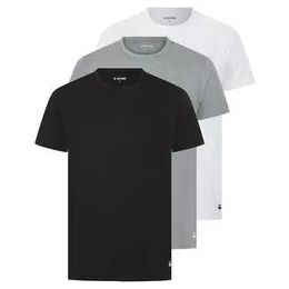 G-Star Raw T-Shirt G-STAR "T-Shirt COVE T-Shirt 3-pack 3er Pack", Herren, Gr. L, bunt (schwarz, grau, wei&szlig;), Obermaterial: 50% Baumwolle CO. 45% sonstige Fasern AF. 5% Elasthan EL., Shirts T-Shirt