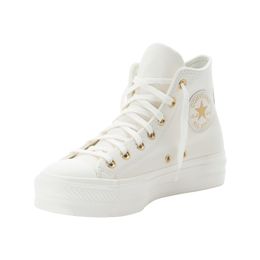 Sneaker Converse "CHUCK TAYLOR ALL STAR LIFT PLATFORM GOLD", Damen, Gr. 36, gold (egret, egret, gold), Synthetik, Schuhe Sneaker