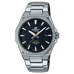 Quarzuhr Casio EDIFICE, silber (schwarz, silberfarben), Armbanduhren, Damen, Quarzuhr, Armbanduhr,Herrenuhr,bis 10bar wasserdicht,Saphirglas,Edelstahlarmband