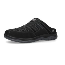 Clog Dockers by Gerli, Herren, Gr. 42, schwarz, Nubukleder, Schuhe Clog, Sommerschuh,Schlappen,Urlaub, zum einfachen Schlupfen - schmale Form