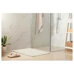 Badematte LUXOR living "Atlanta, 50x80 cm", wei&szlig;, H:10mm, Baumwolle, Badematten, Badematte, Badteppich, Duschvorleger, Uni Farben, saugstark