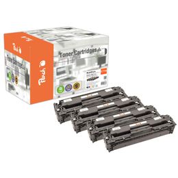 Peach HP 716 4 Toner (bk, c/m/y) ersetzt Canon CRG-716, 1980B002, 1979B002, 1978B002, 1977B002 f&uuml;r z.B. Canon ISensys LBP -5050, Canon LBP -5050 (wiederaufbereitet)