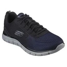 Sneaker Skechers "TRACK-RIPKENT", Herren, Gr. 48,5, blau (navy, schwarz), Synthetik, Textil, Schuhe Sneaker, Freizeitschuh, Halbschuh, Schn&uuml;rschuhin veganer Verarbeitung, Topseller