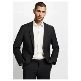 Baukastensakko Cinque "CICASTELLO", Herren, Gr. 50, schwarz, Obermaterial: 53% Polyester, 43% Schurwolle, 4% Elasthan, unifarben, schmal, Sakkos, Slim-Fit