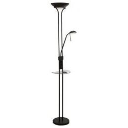Searchlight Stehlampe "Wireless USB LED Mother & Child Floor Lamp -Matt Black", schwarz (matt schwarz, klar und mattiert), 1, H: 177cm, 1 Stk., Leuchten, Stehlampe