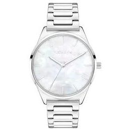 Quarzuhr Tamaris "Basic Elegance", silberfarben, Armbanduhren, Damen, Quarzuhr, Armbanduhr, Damenuhr, Edelstahlarmband, analog